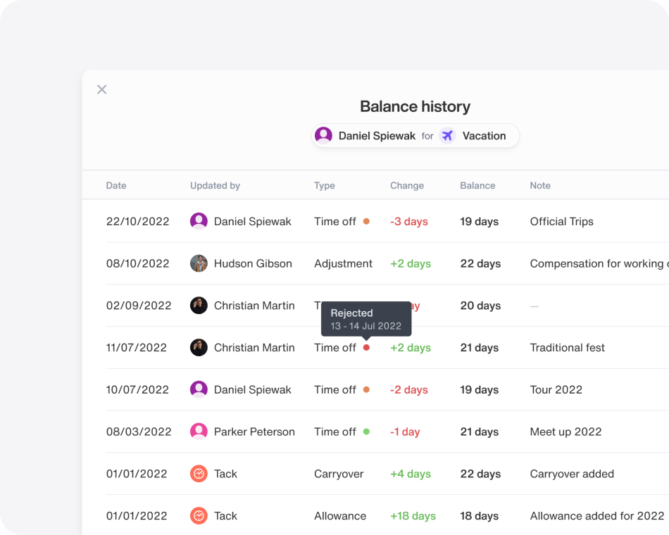 Tack - Free time tracking app